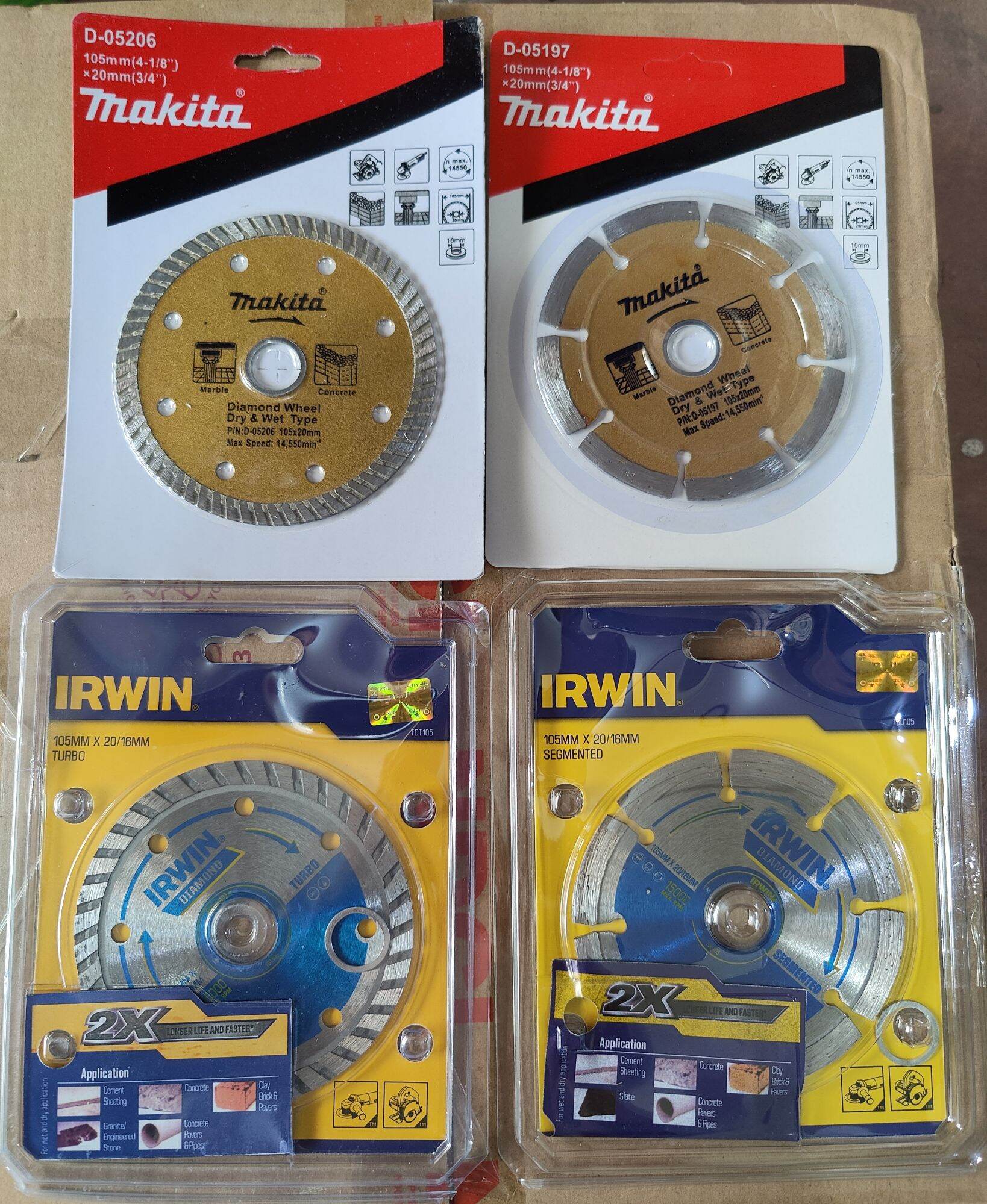 IRWIN/MAKITA Diamond Cutting Disc 4inches. | Lazada PH