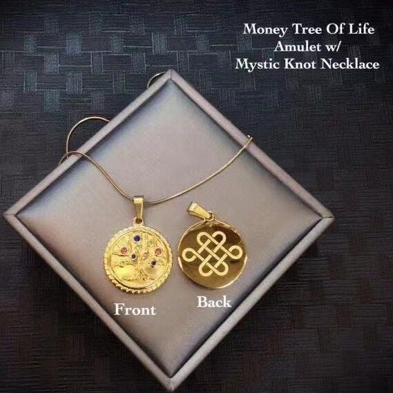 MONEY TREE OF LIFE AMULET WITH MYSTIC KNOT NECKLACE | Lazada PH