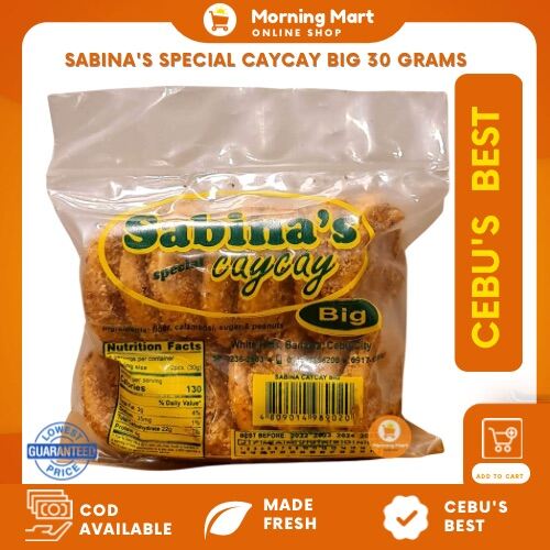 Sabina's Special Caycay 30 grams BIG | 1 pack | Best Pasalubong and Delicacy from Cebu City ...