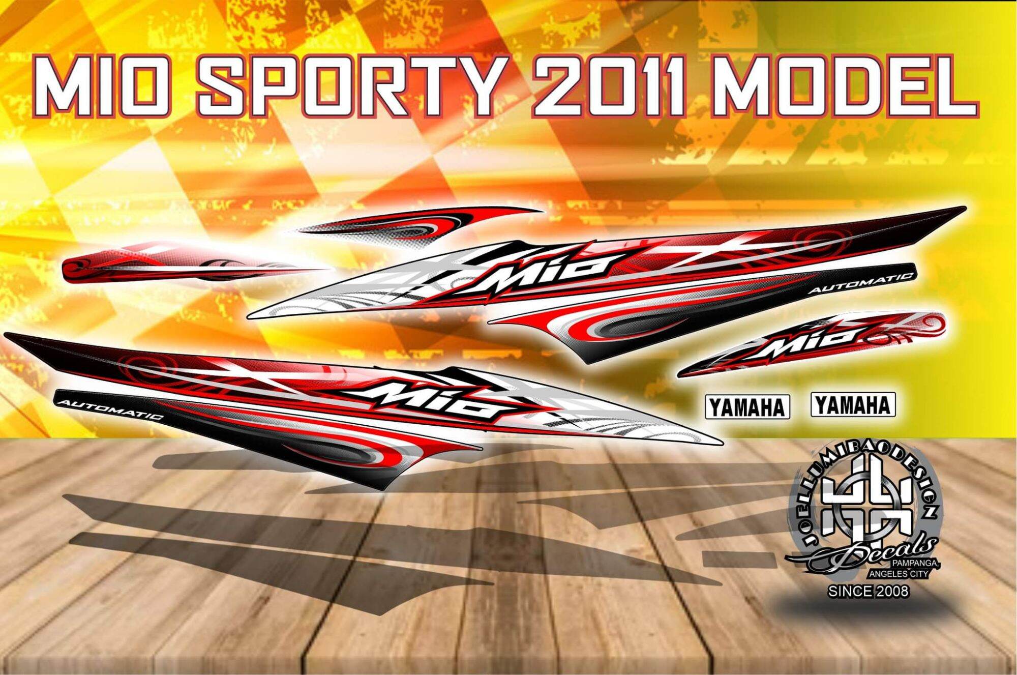 Yamaha Mio Amore Sticker Orange